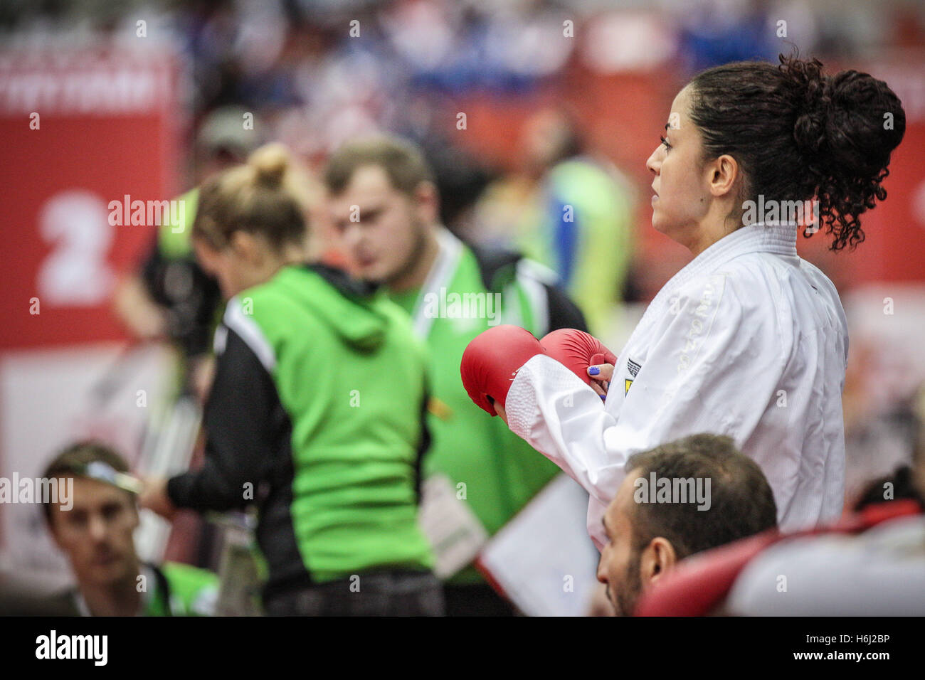 Linz, Austria. 28, October, 2016. Jacquelin Factos, Team Ecuador ...