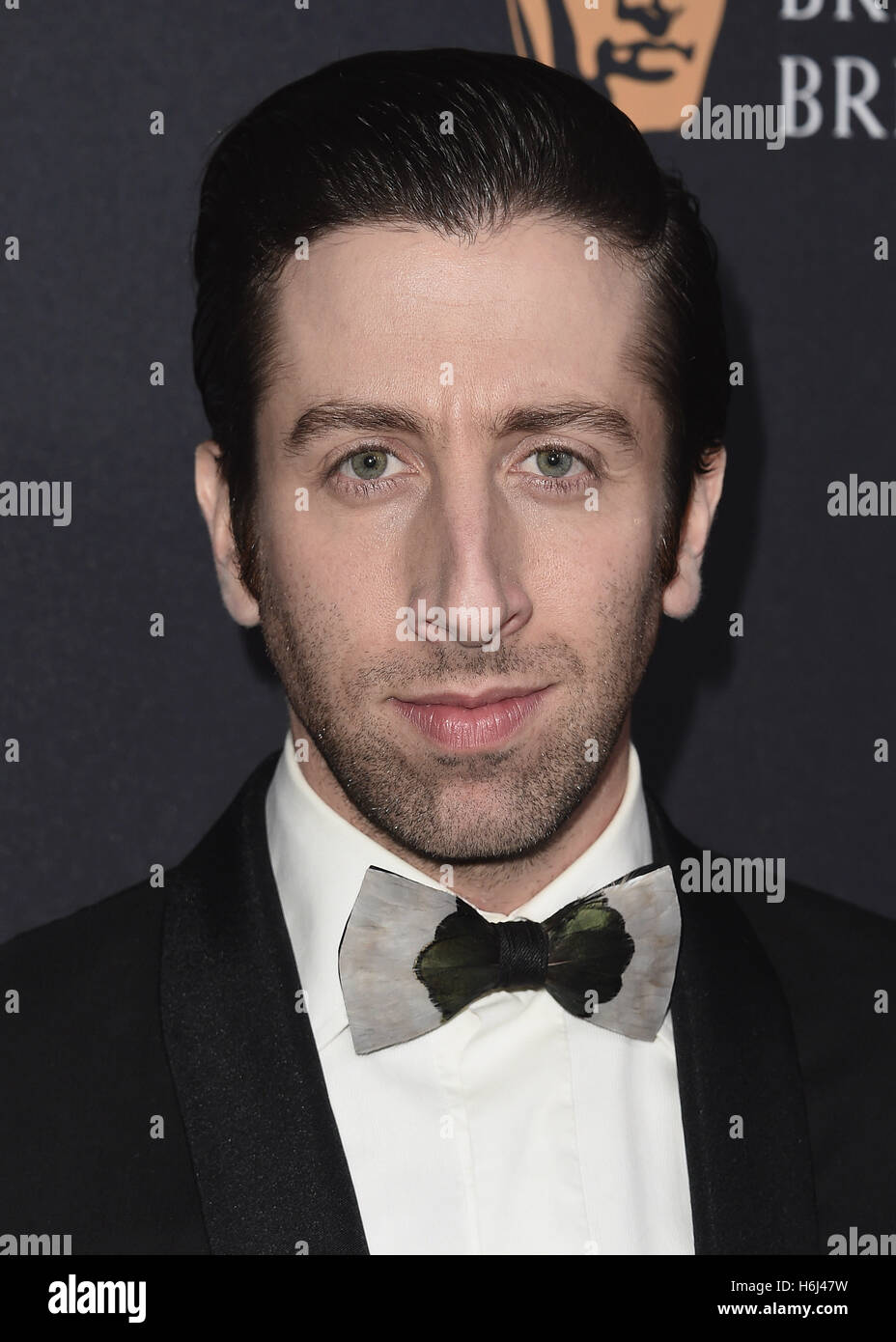 Beverly Hills, Ca. 28th Oct, 2016. Simon Helberg at the 2016 BAFTA Los ...