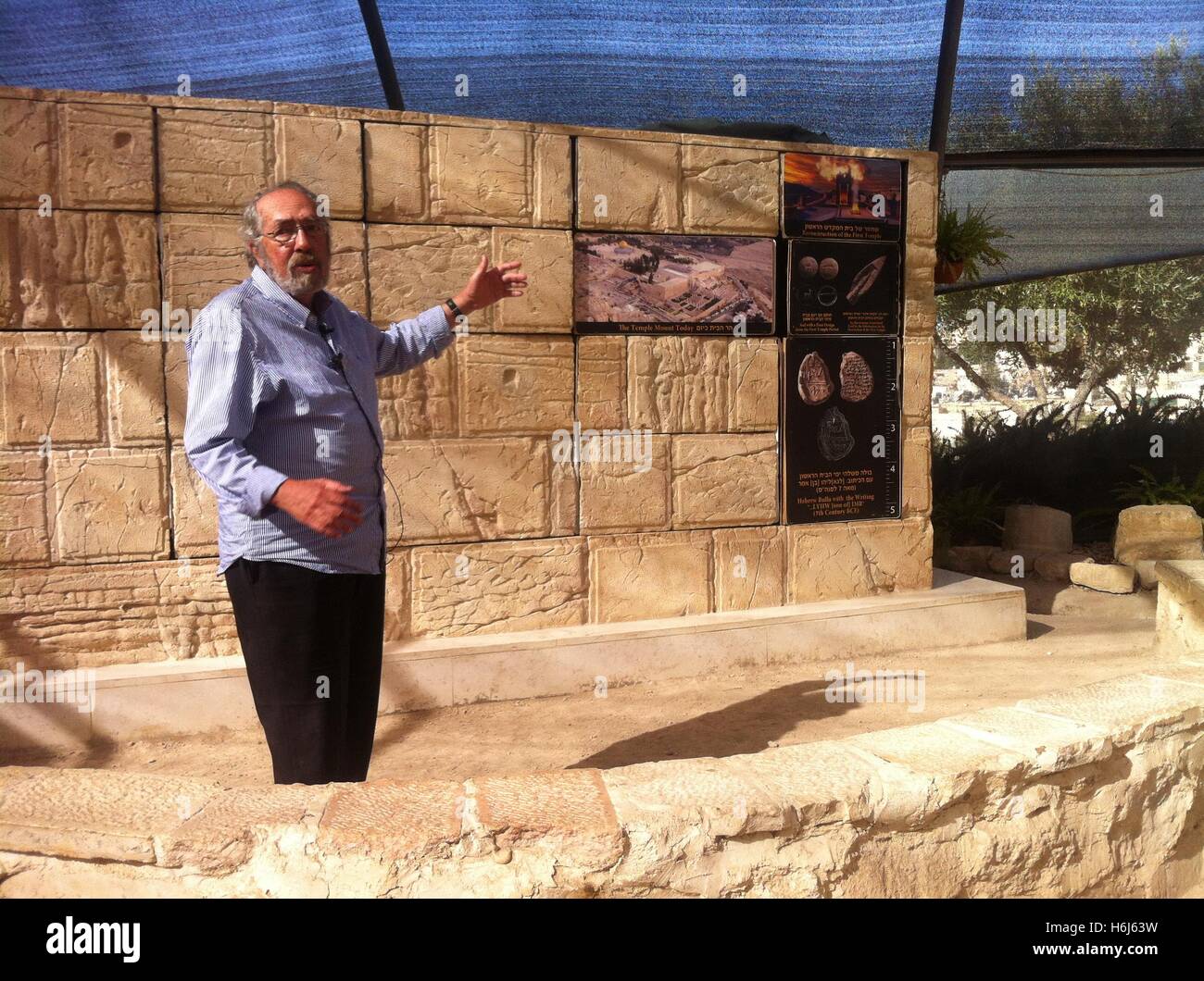 Gabriel Barkay, who leads the Temple Mount Sifting Project, discusses ...