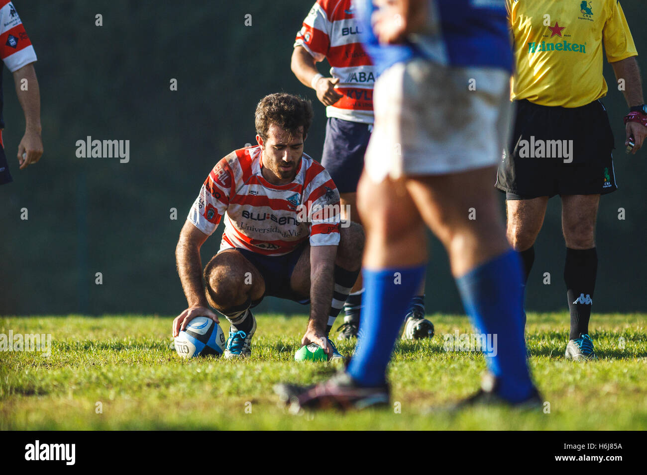 Naranco stadium, Oviedo, Asturias, Spain. 29/10/2016. División de Honor ...