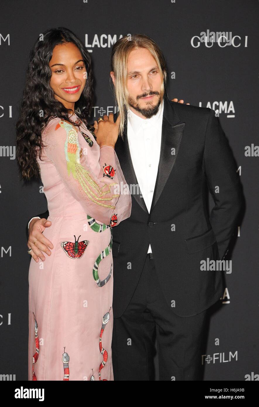 Los Angeles, CA, USA. 29th Oct, 2016. Zoe Saldana, Marco Perego at ...