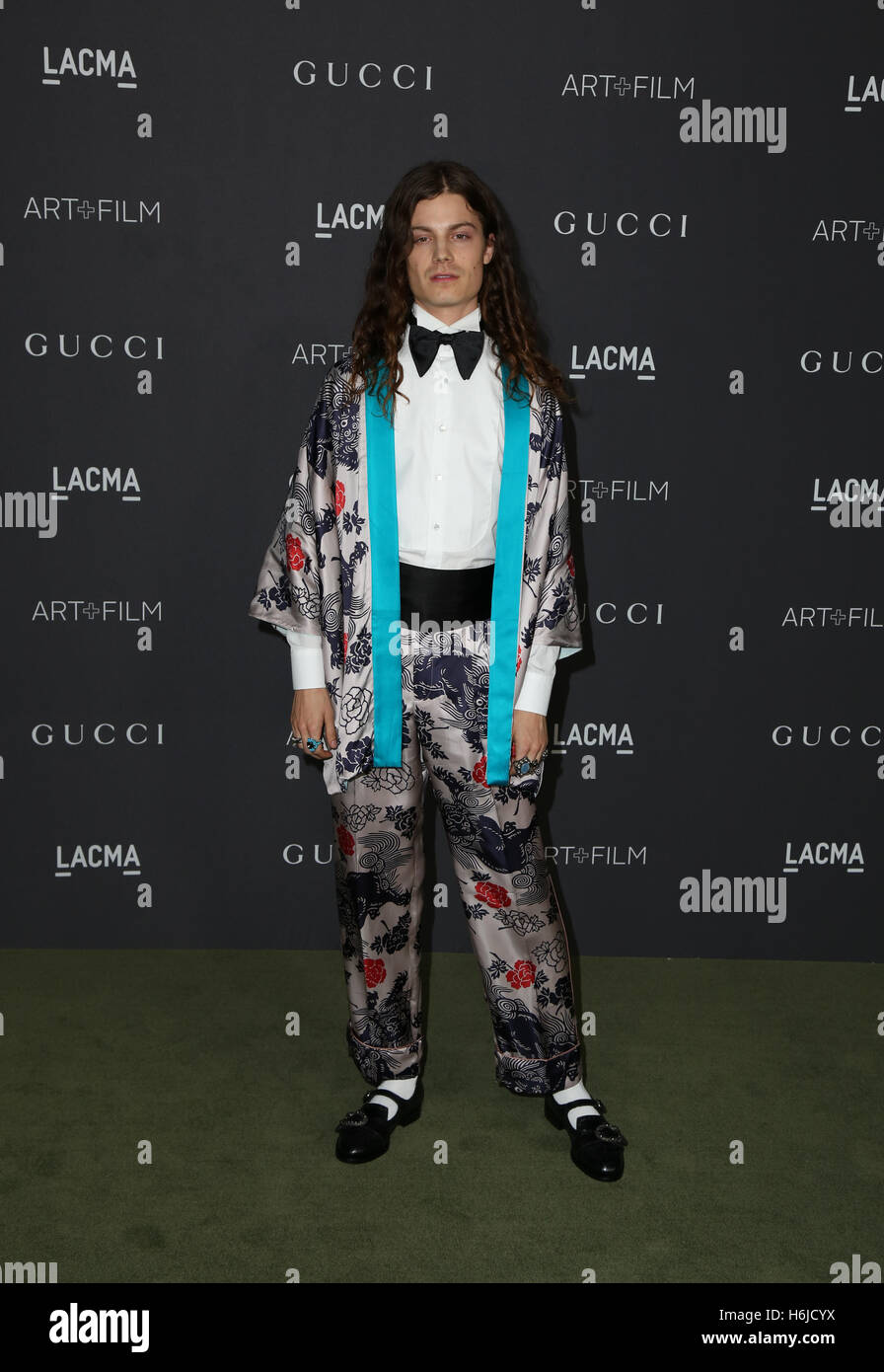 LOS ANGELES, CA - OCTOBER 29: Garrett Borns attends the 2016 LACMA Art ...