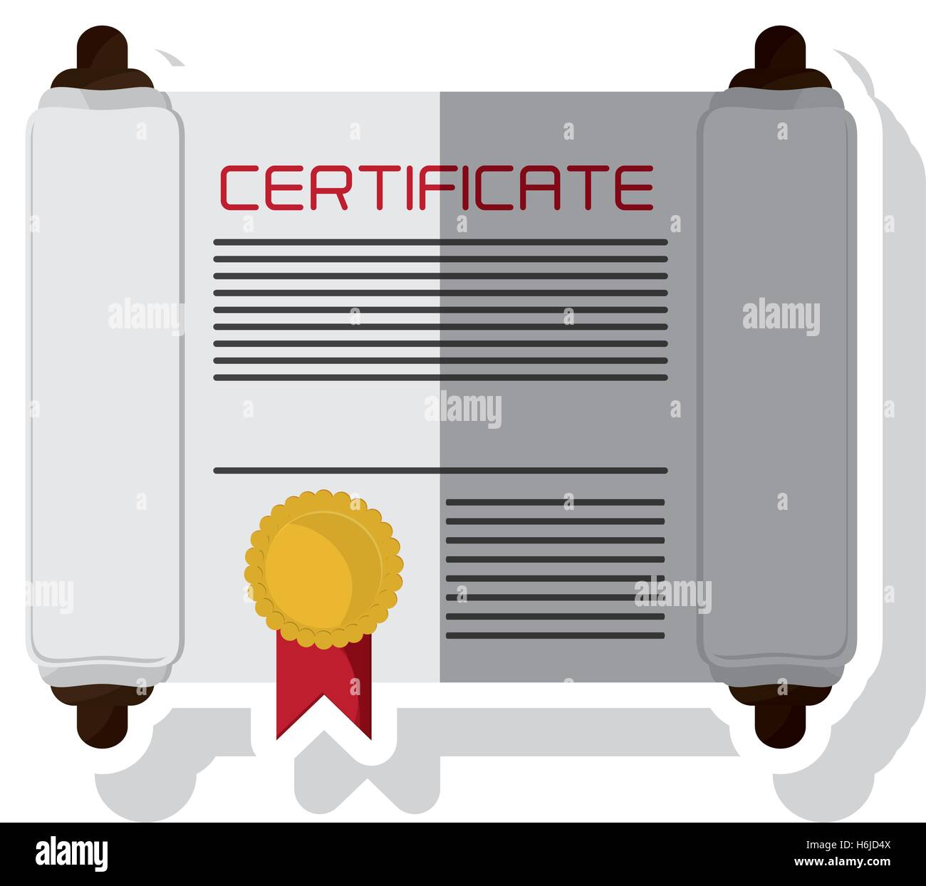 Isolated diploma with seal stamp design Stock Vector Image & Art - Alamy