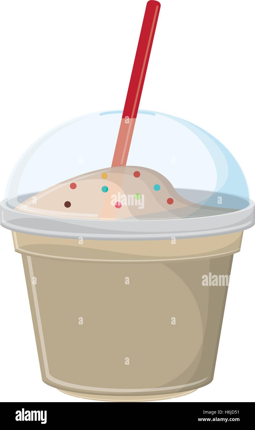 Isolated milkshake ice cream design Stock Vector Image & Art - Alamy