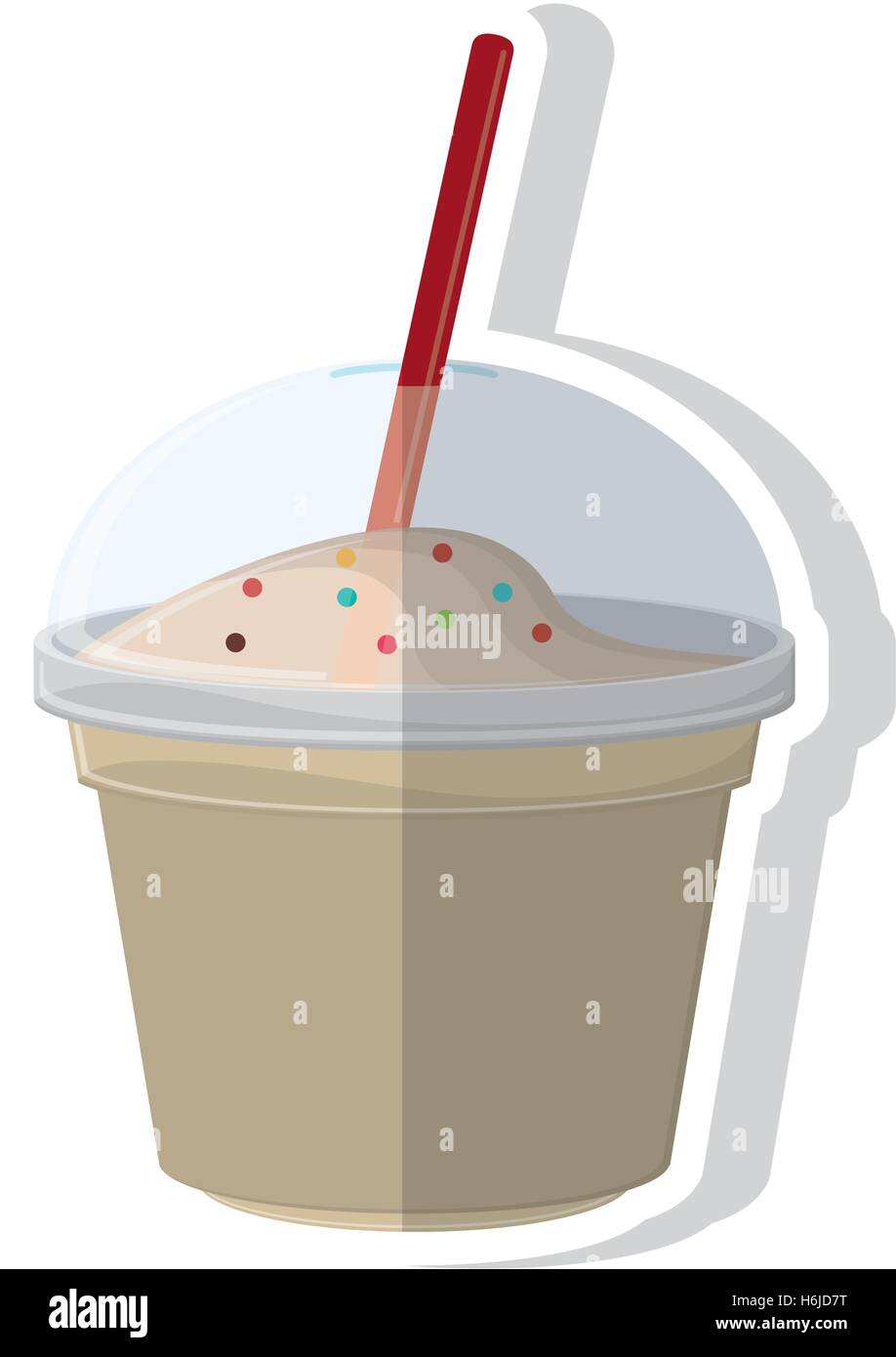 Isolated milkshake ice cream design Stock Vector Image & Art - Alamy