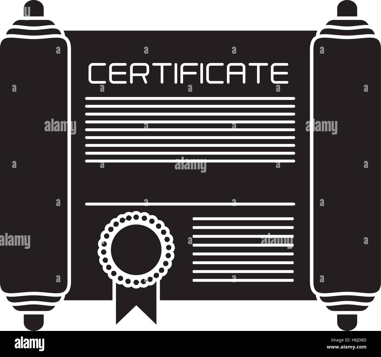 Isolated diploma with seal stamp design Stock Vector Image & Art - Alamy