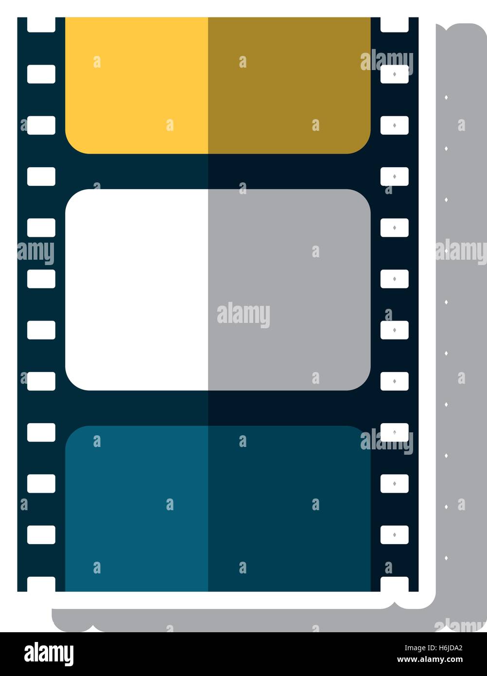 Isolated cinema film strip design Stock Vector Image & Art - Alamy