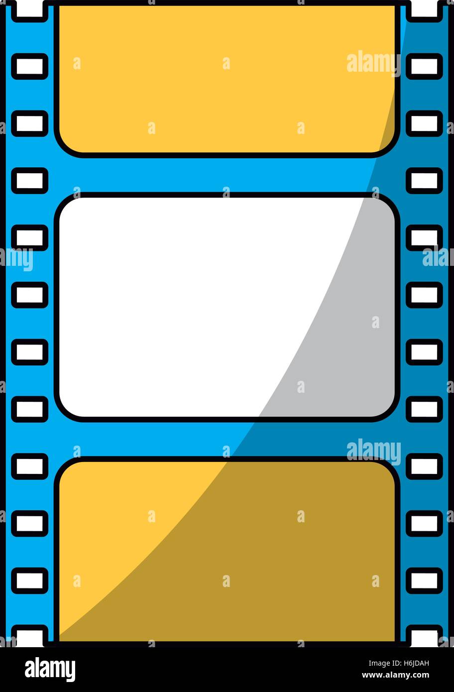 Isolated cinema film strip design Stock Vector Image & Art - Alamy
