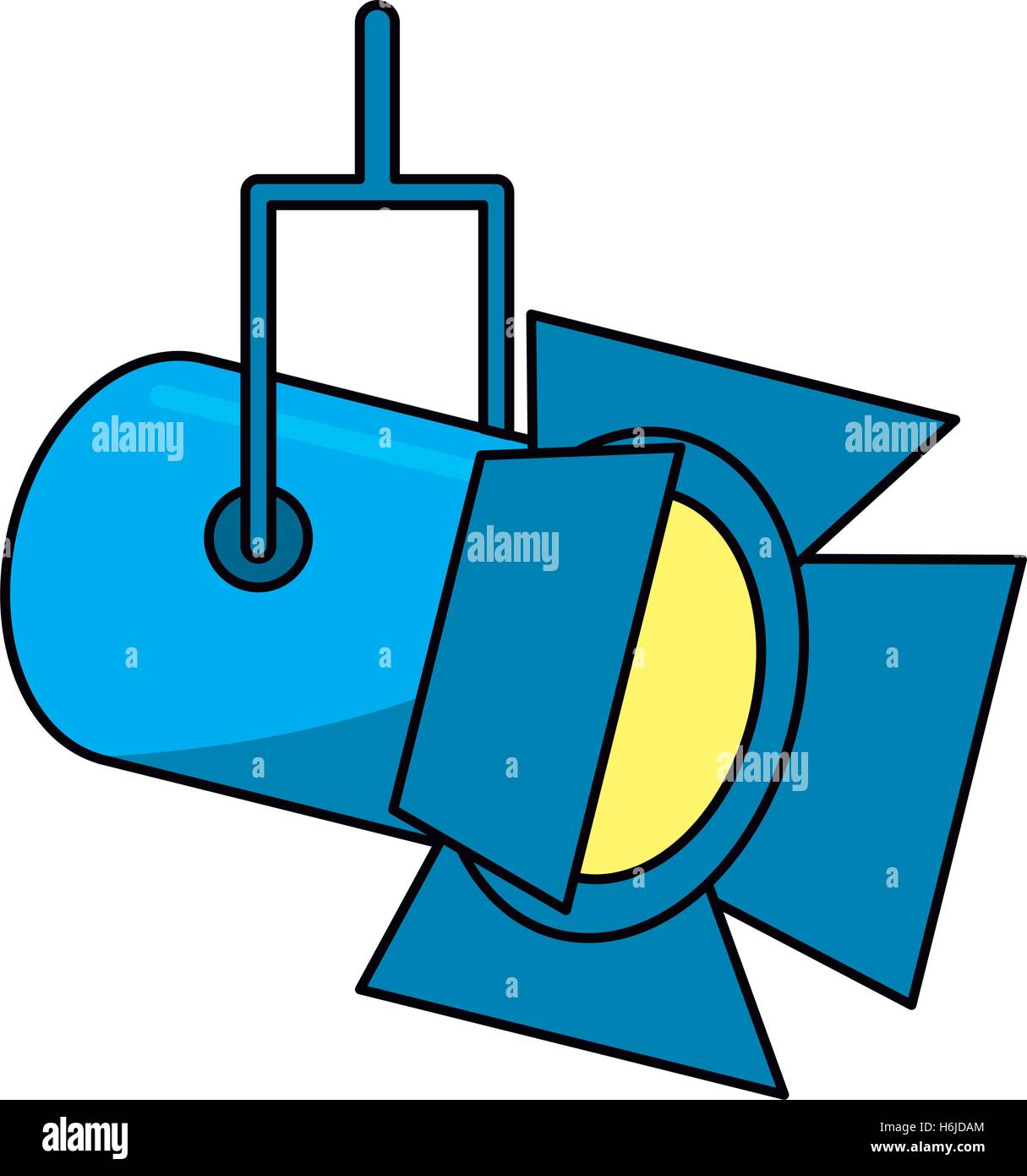 Isolated cinema stage reflectors design Stock Vector Image & Art - Alamy