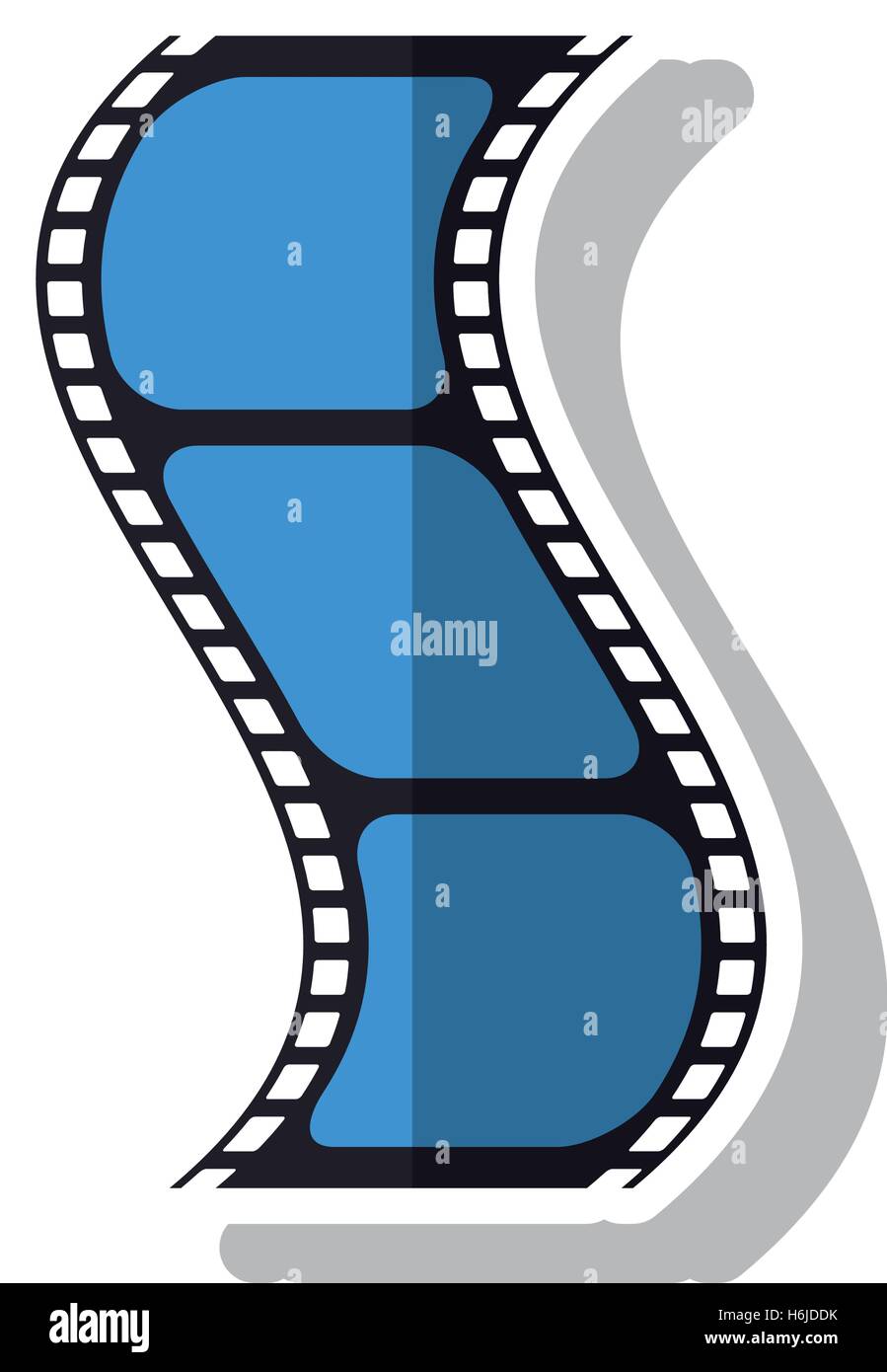 Isolated cinema film strip design Stock Vector Image & Art - Alamy