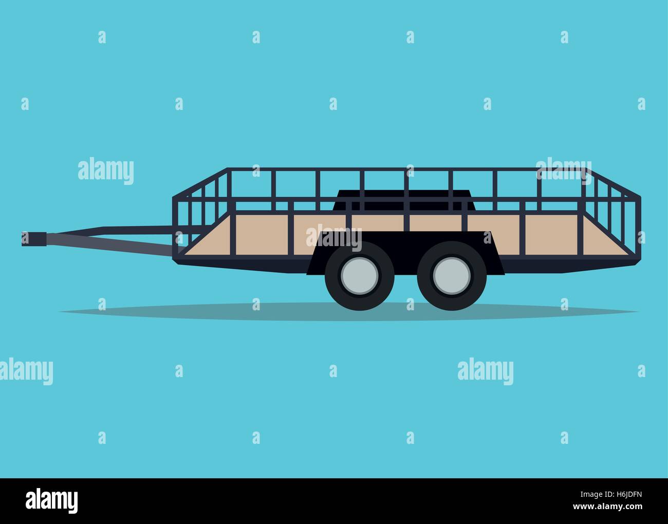 Trailer vehicle and transportation design Stock Vector Image & Art - Alamy