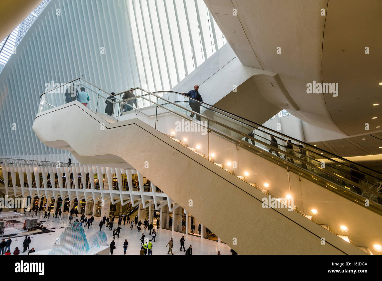 New York, NY Oculus transportation Hub at the World Trade Center ...