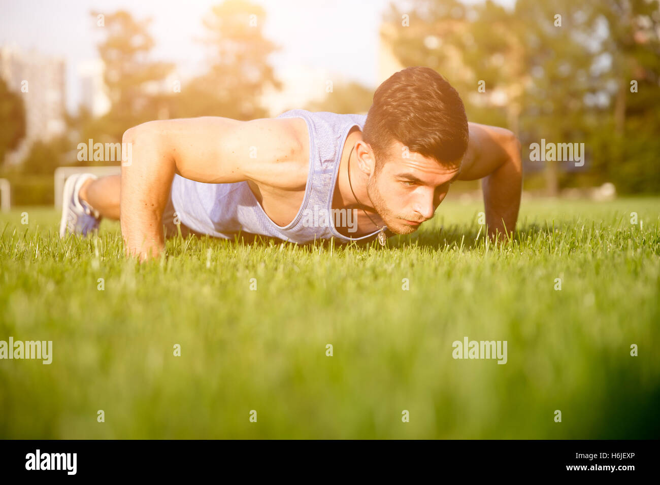 Man bicep muscle outside hi-res stock photography and images - Alamy