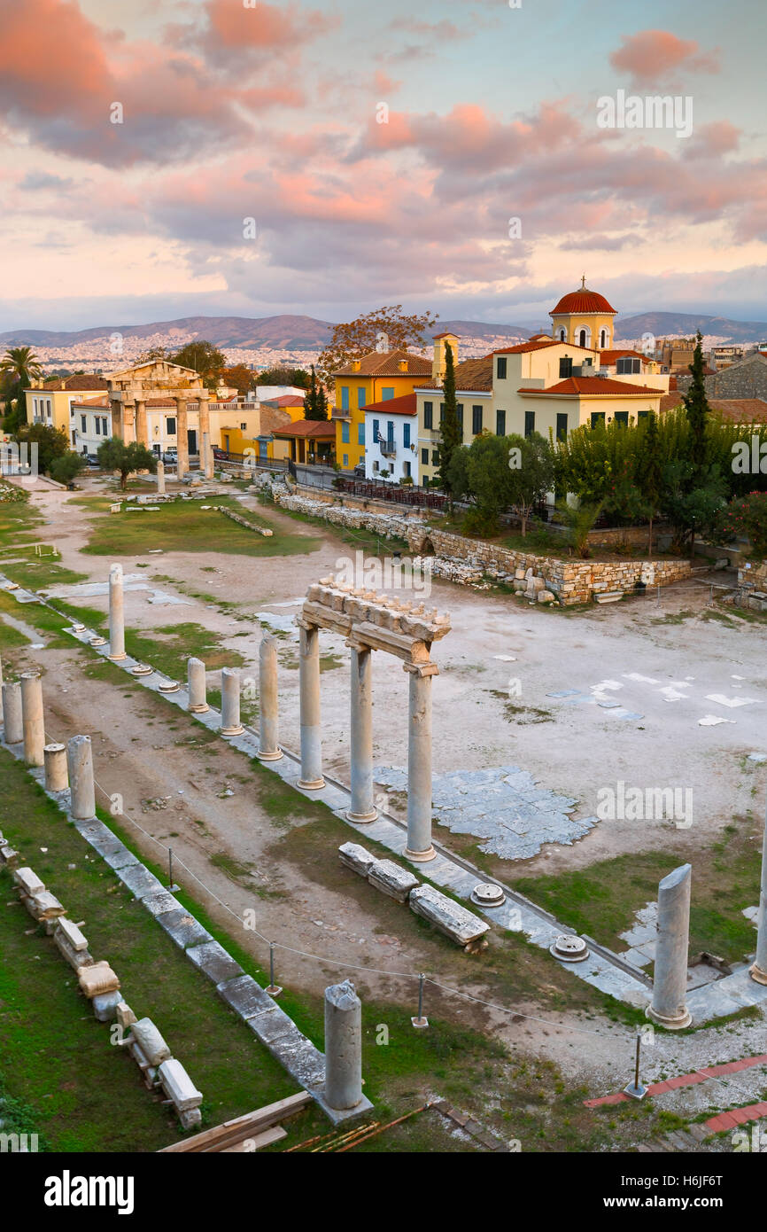 Ancient ruins in city of Athens, Greece Stock Photo - Alamy