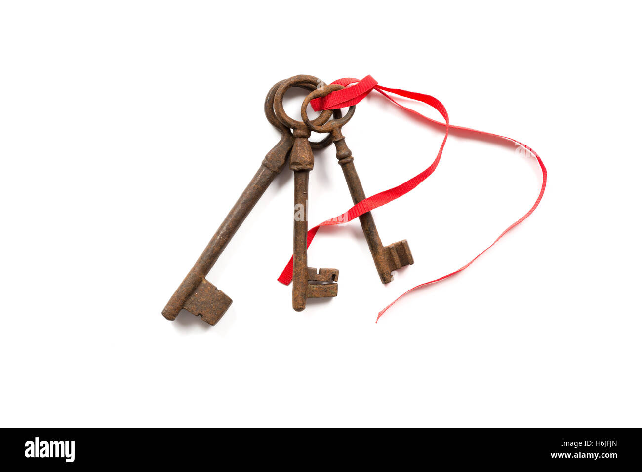 Old keys antique Cut Out Stock Images & Pictures - Alamy