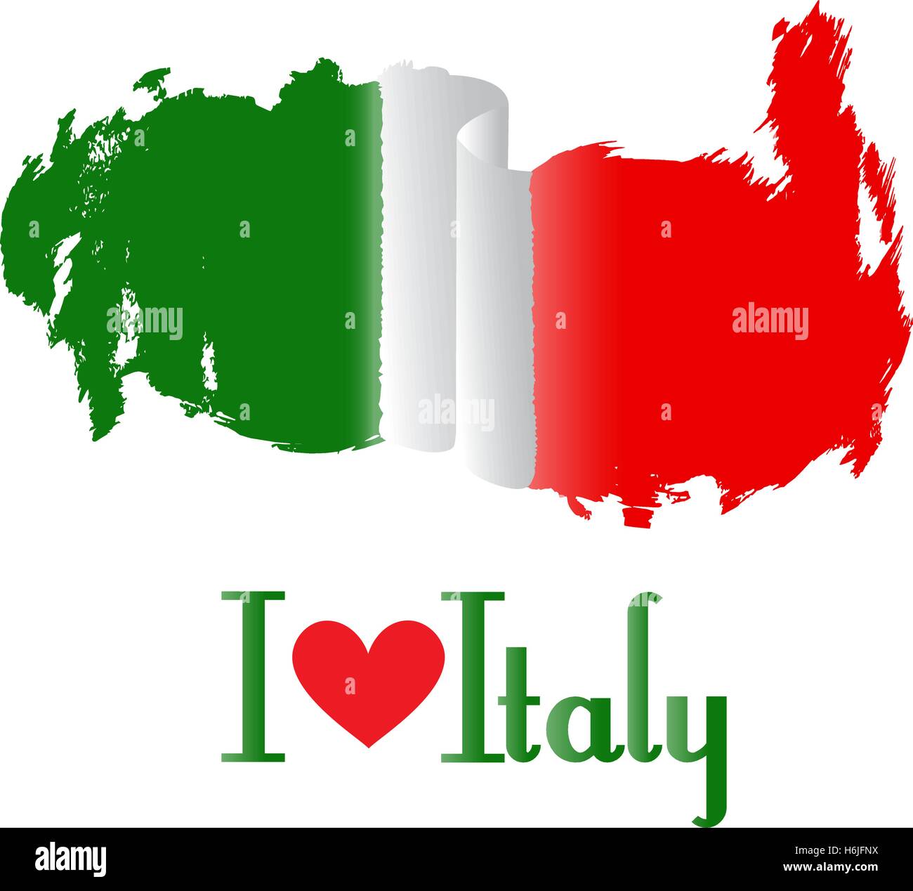 Italy flag vector Stock Vector Images - Alamy