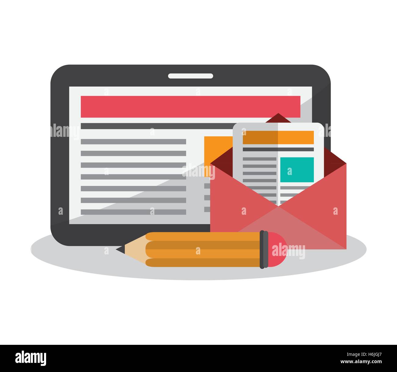 Tablet and digital marketing design Stock Vector Image & Art - Alamy