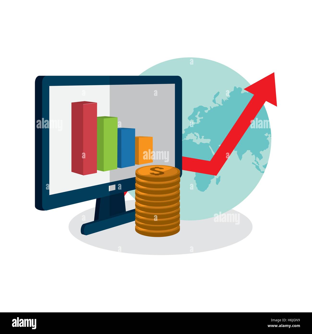 Computer and digital marketing design Stock Vector Image & Art - Alamy