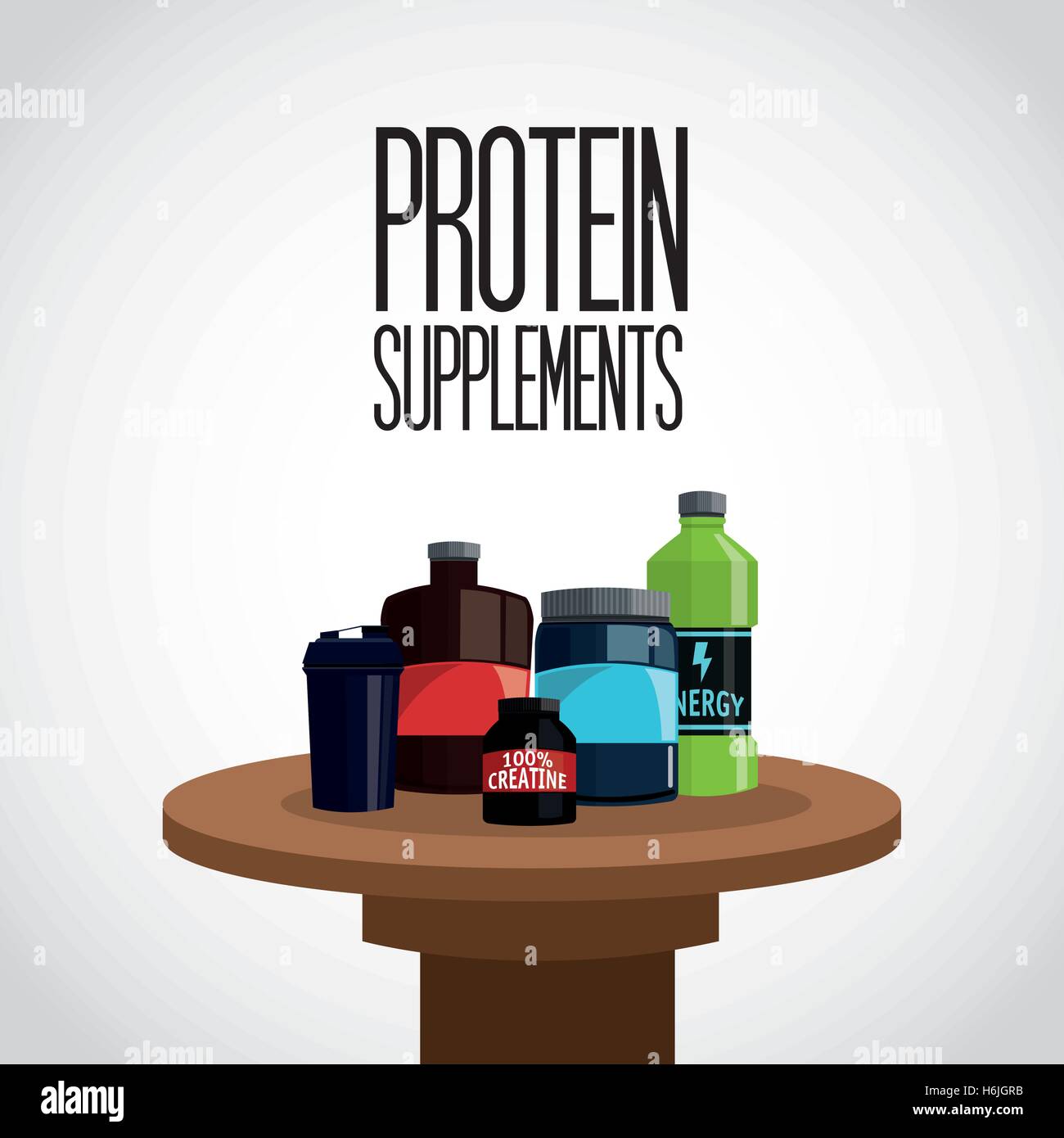 Protein Supplement design Stock Vector Image & Art - Alamy