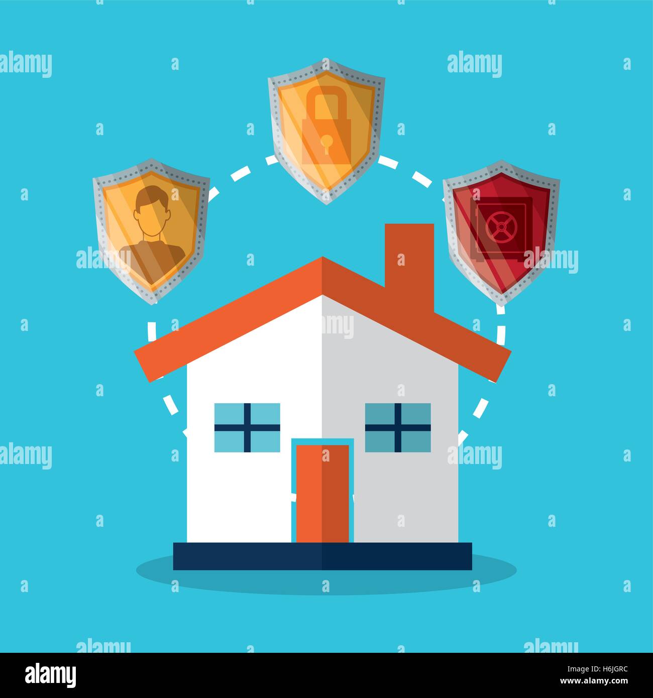 House and security system design Stock Vector Image & Art - Alamy