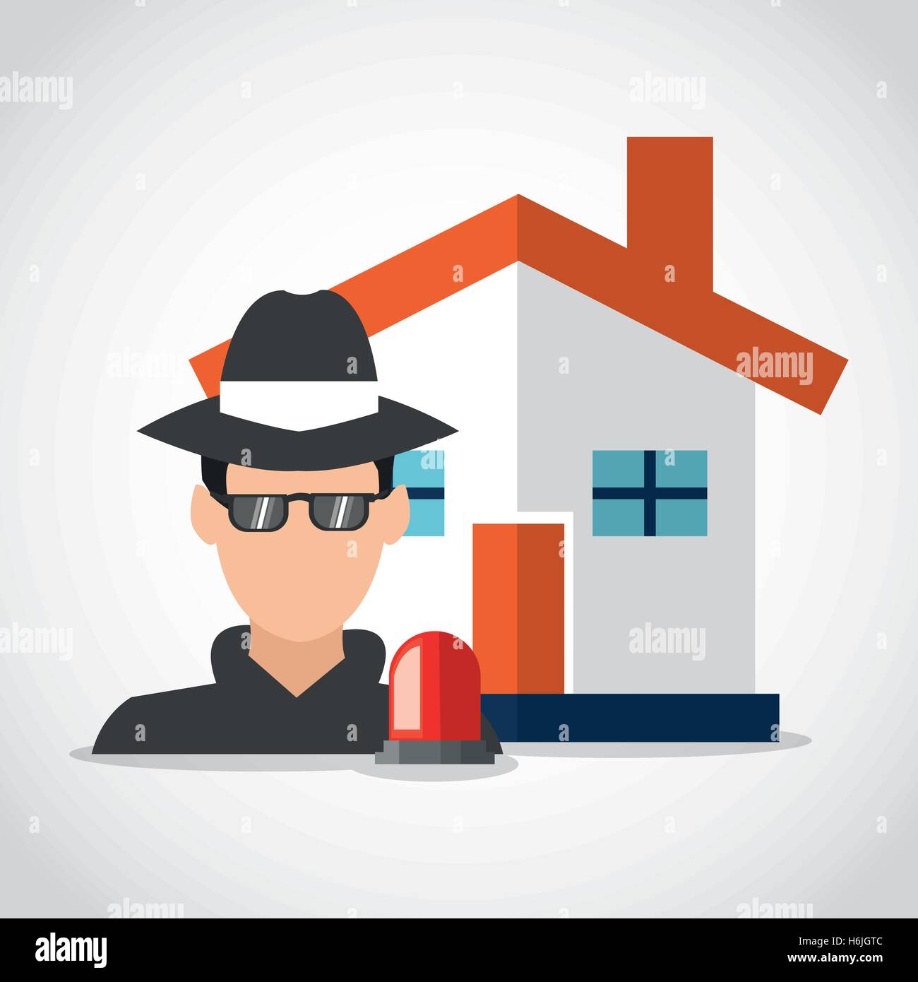 Thief and security system design Stock Vector Image & Art - Alamy