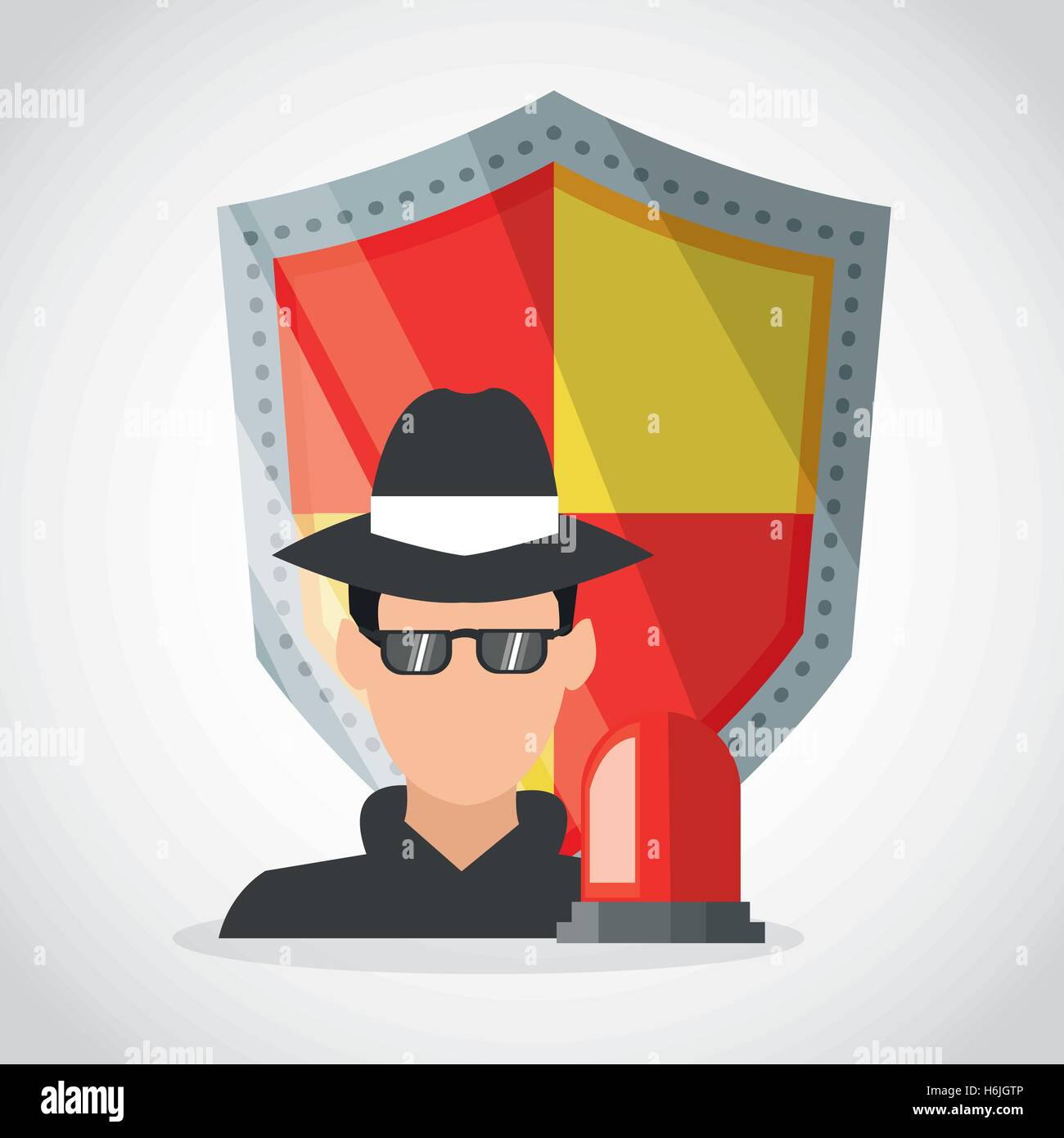 Thief and security system design Stock Vector Image & Art - Alamy