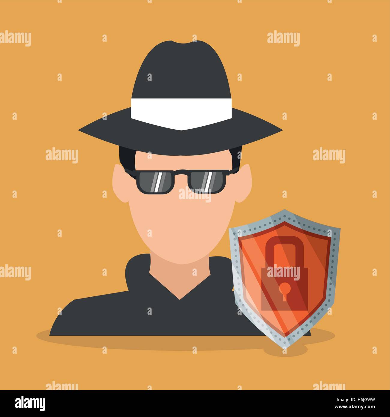 Thief and security system design Stock Vector Image & Art - Alamy