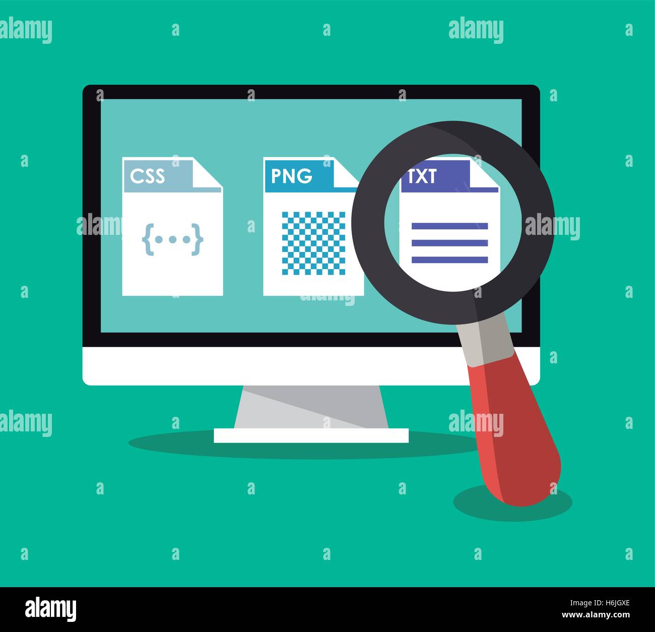 Invoice document and computer design Stock Vector Image & Art - Alamy