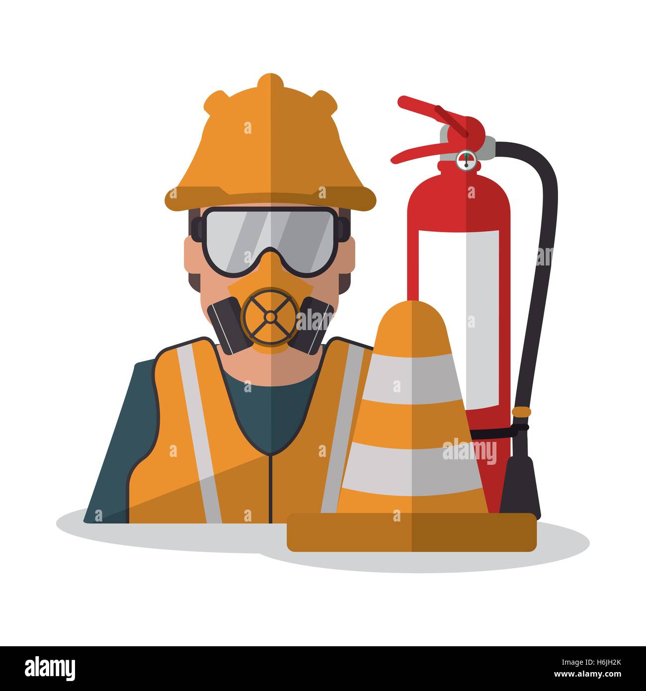 Isolated industrial safety design Stock Vector Image & Art - Alamy
