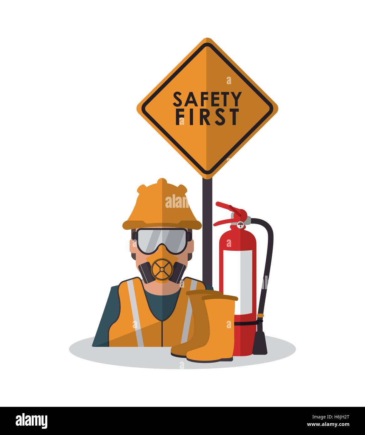 Isolated industrial safety design Stock Vector Image & Art - Alamy