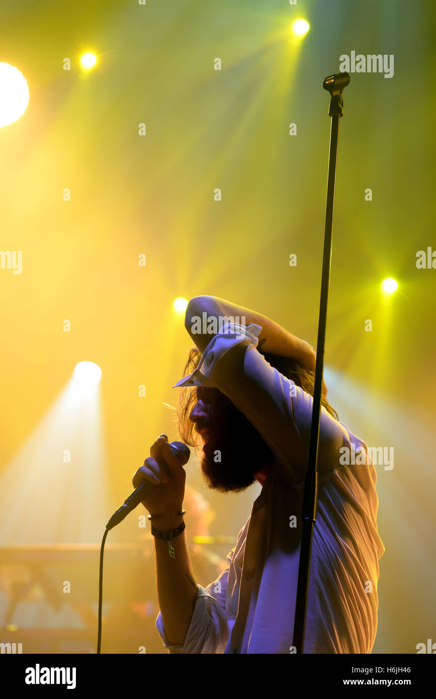 BARCELONA - JUL 4: Father John Misty (band) in concert at Vida Festival ...