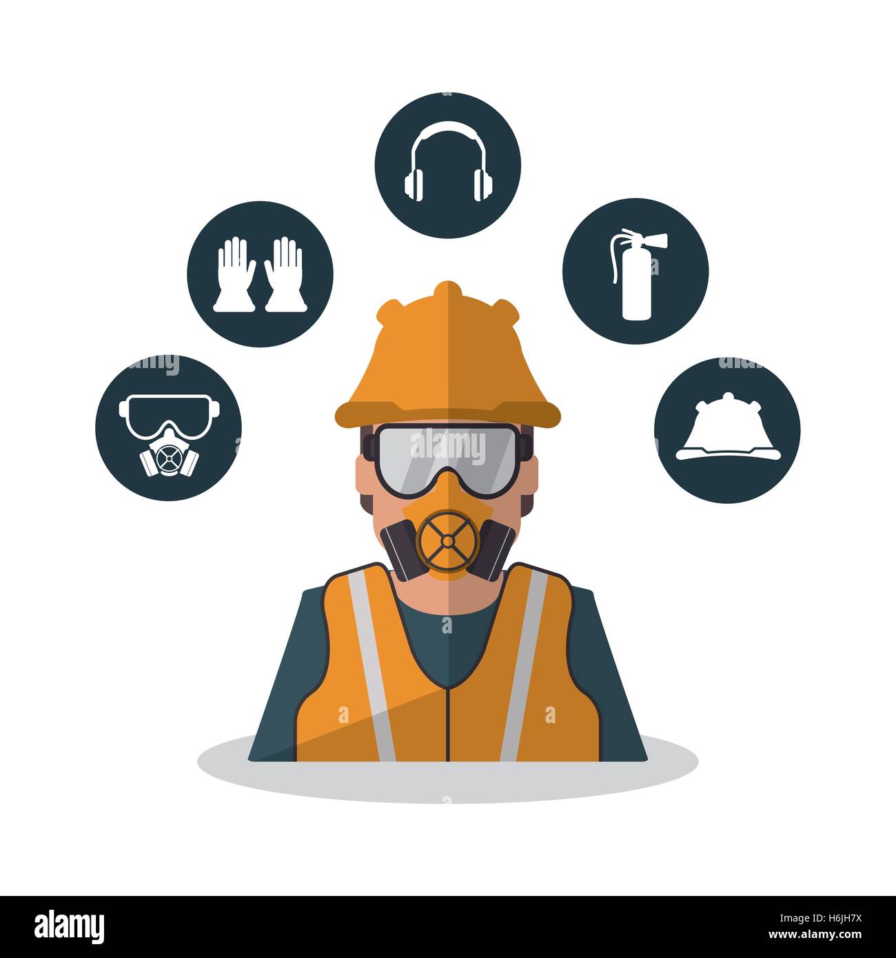 Isolated industrial safety design Stock Vector Image & Art - Alamy