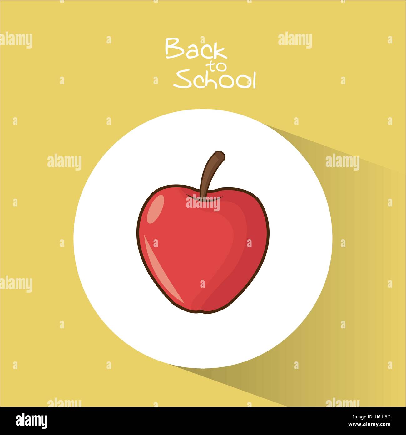 Apple of back to school design Stock Vector Image & Art - Alamy