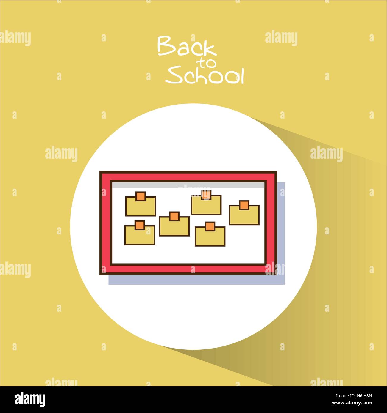 Notes board of back to school design Stock Vector Image & Art - Alamy