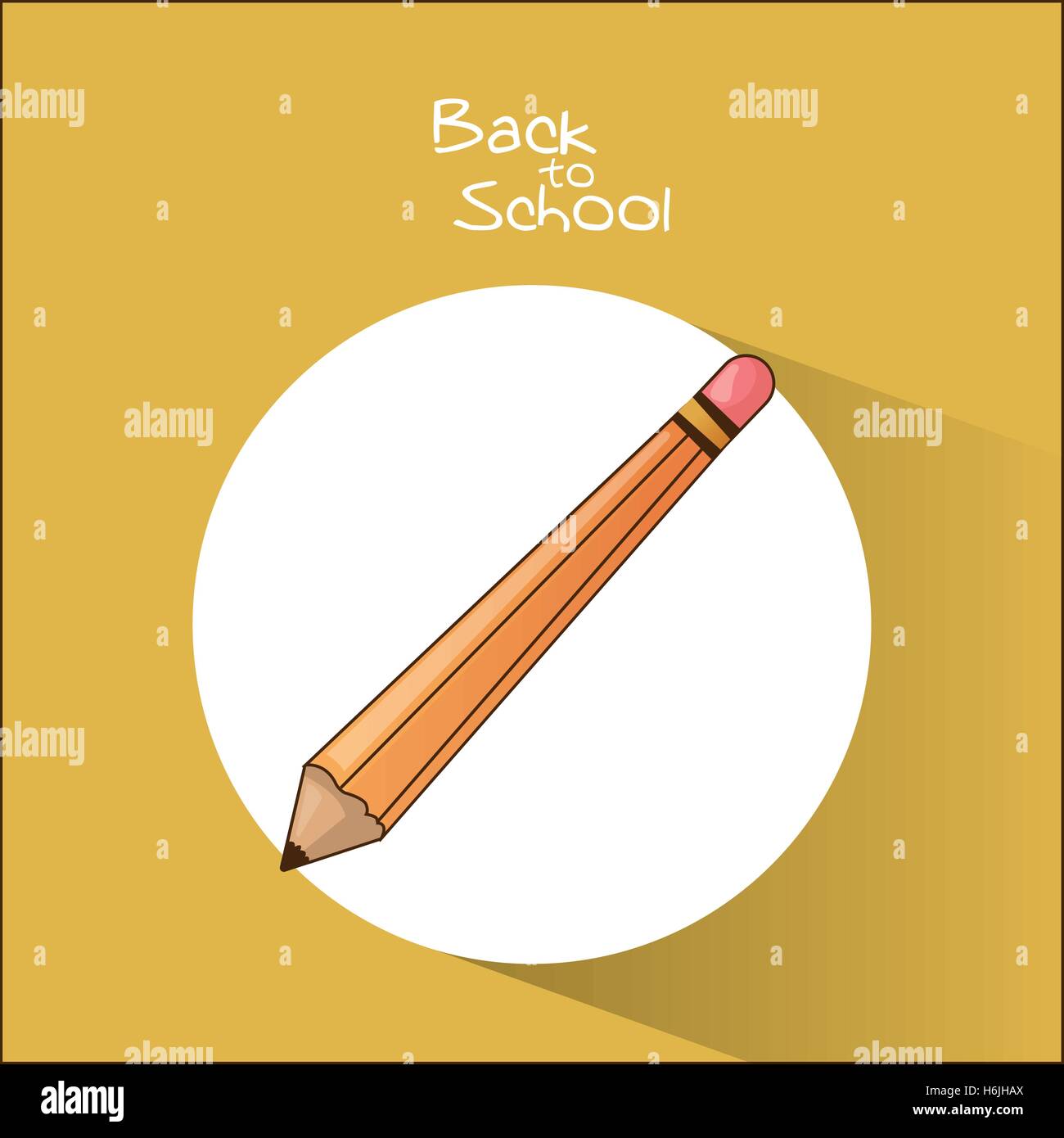 Pencil of back to school design Stock Vector Image & Art - Alamy