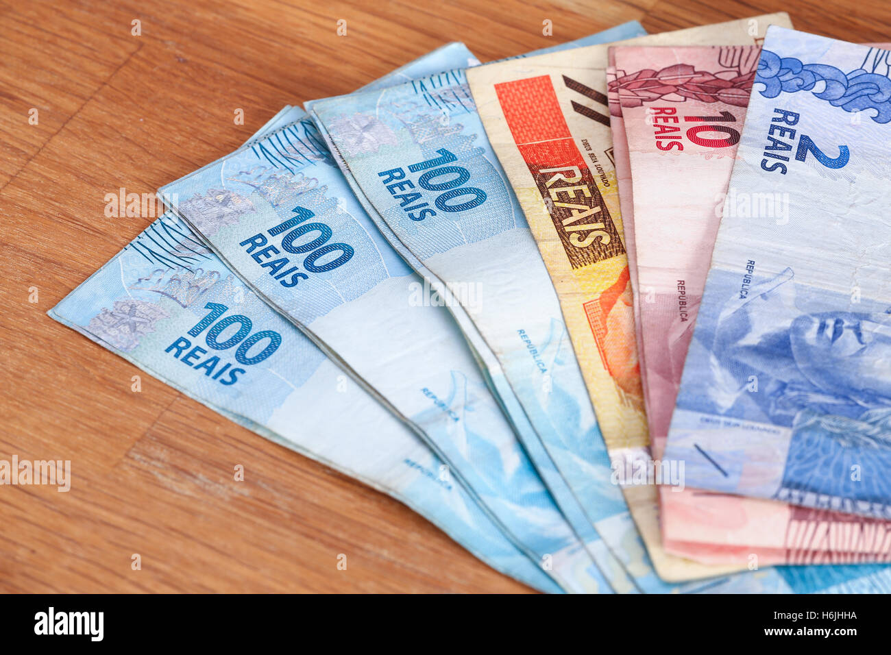Brazil money / reais Stock Photo - Alamy