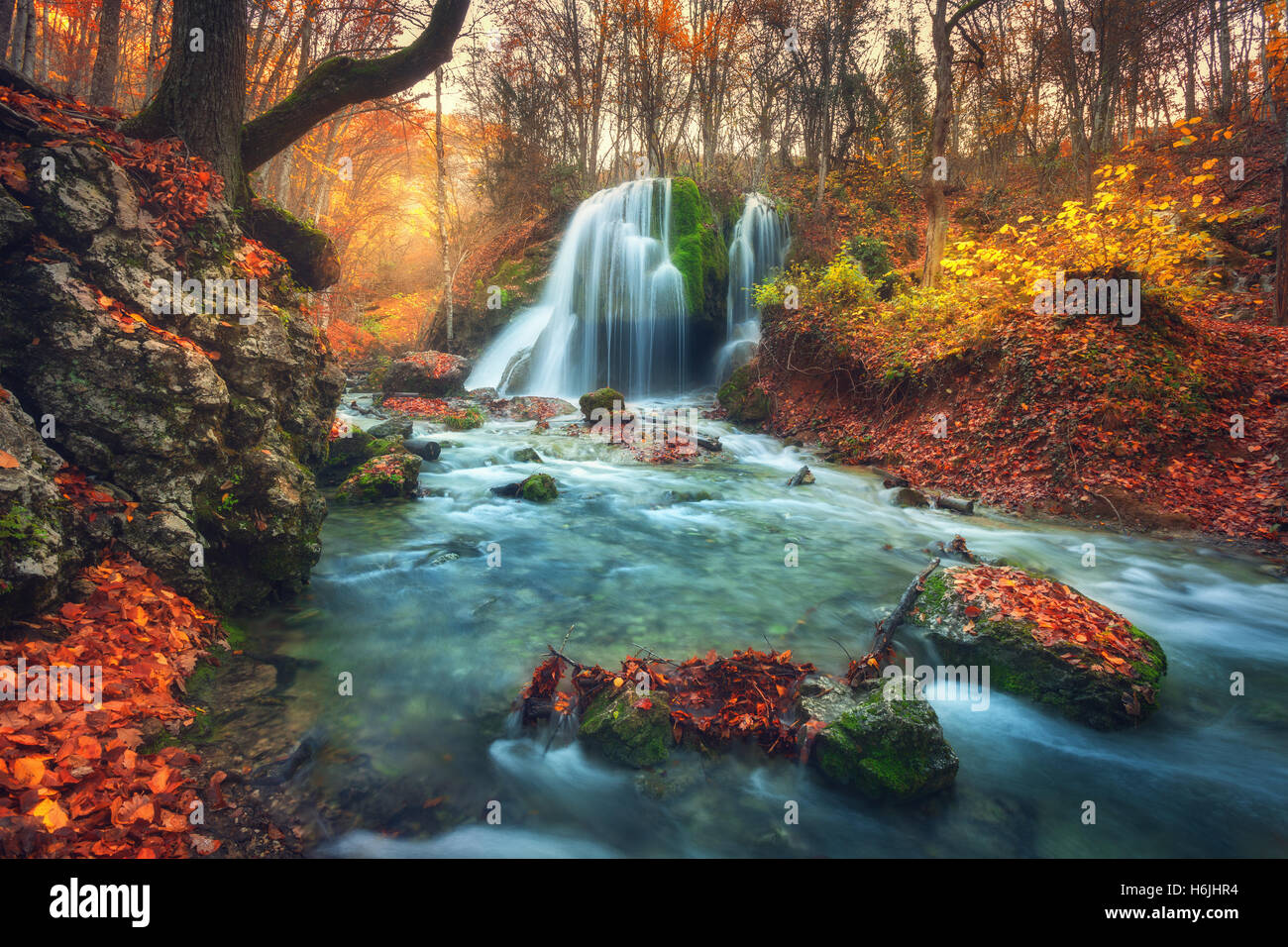 Mountain River Sunset