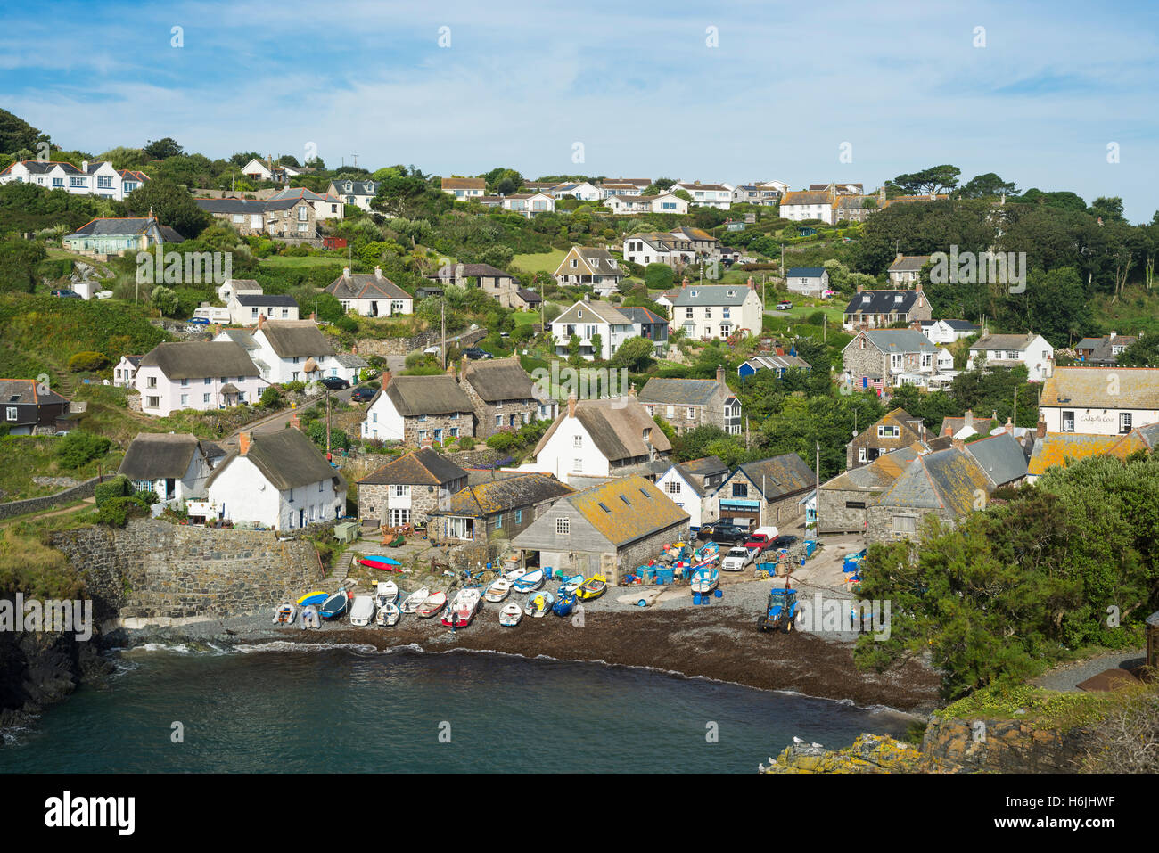 Cornwall cottage cliff hi-res stock photography and images - Alamy