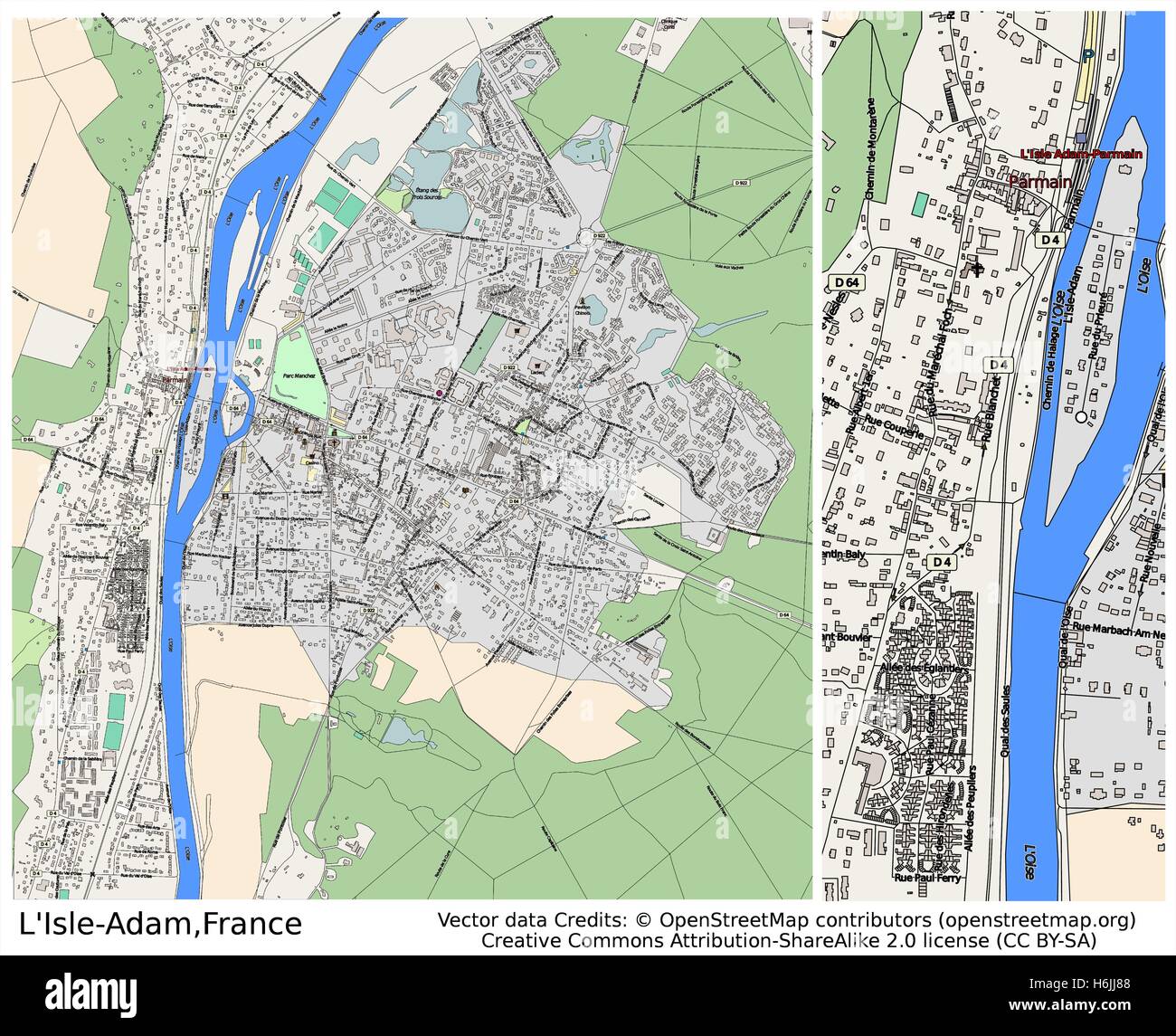 An Aerial Map Paris High Resolution Stock Photography and Images - Alamy