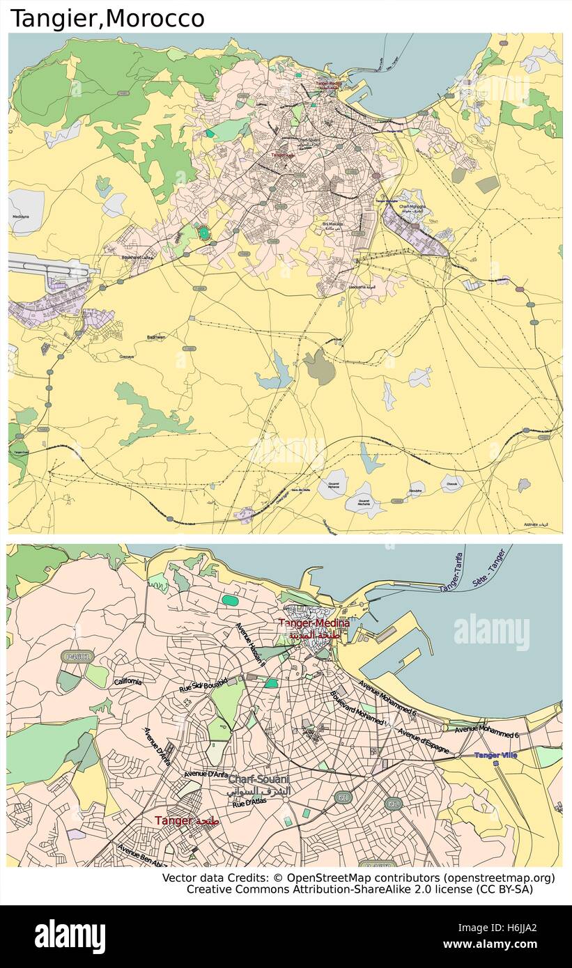 Tangier Map High Resolution Stock Photography and Images - Alamy