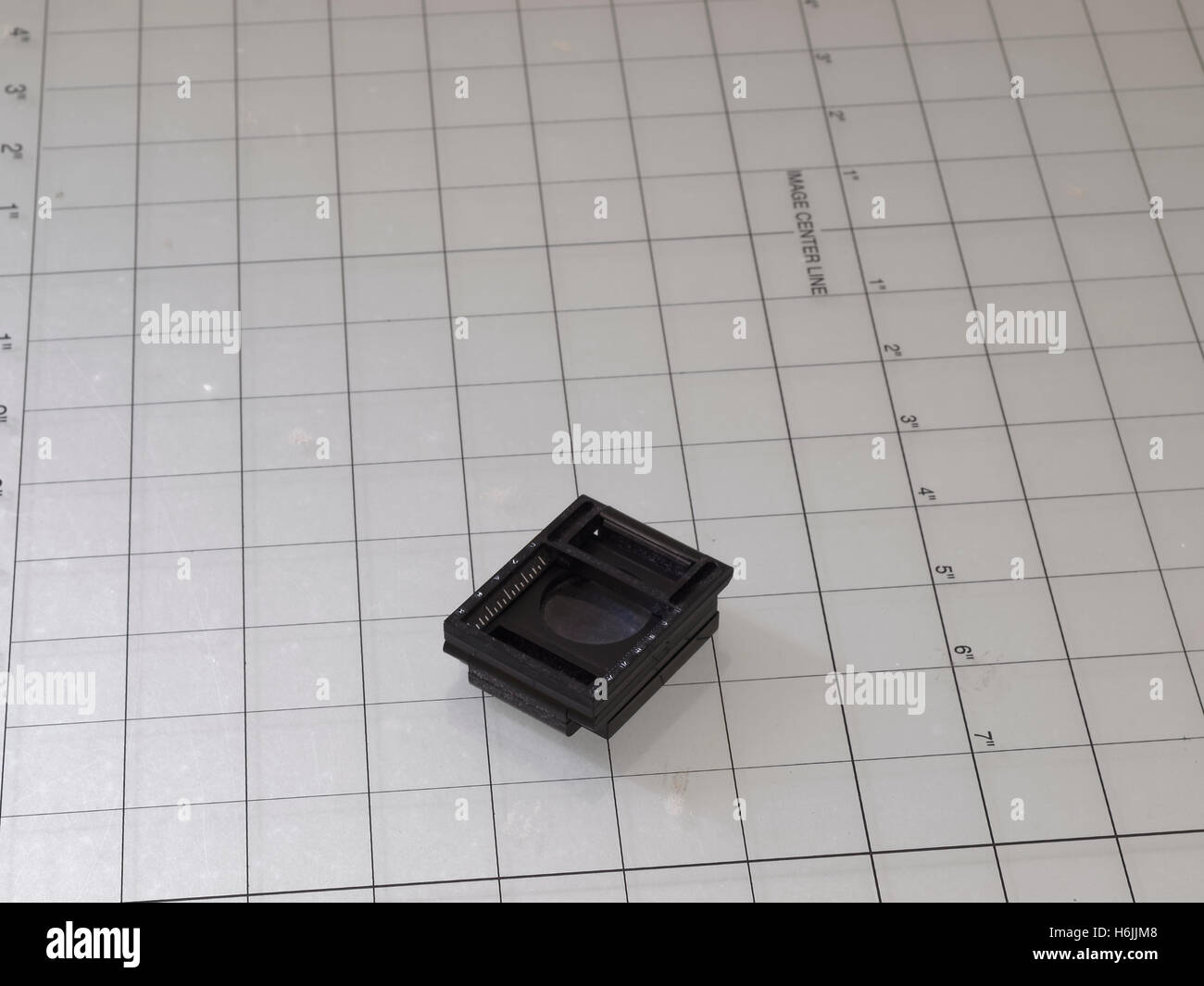 Screen printing screen inspection stand with magnifier Stock Photo - Alamy