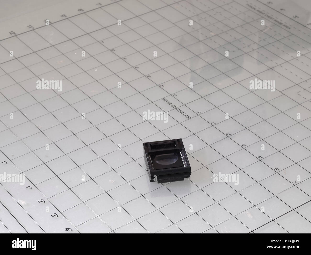 Screen printing screen inspection stand with magnifier Stock Photo - Alamy