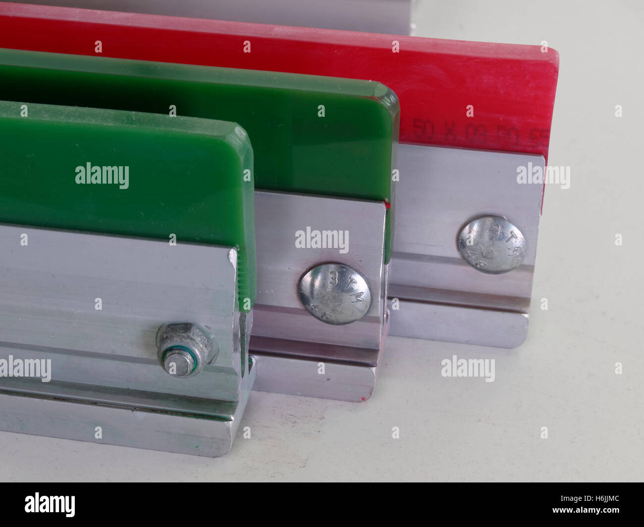 Screen printing squeegees (blades Stock Photo - Alamy