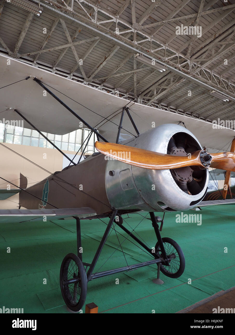 antique military propeller airplane on display Royal Museum of the ...