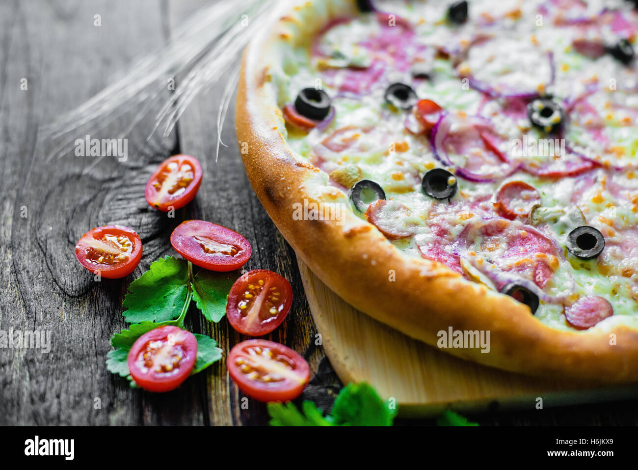 Pizza components hi-res stock photography and images - Alamy