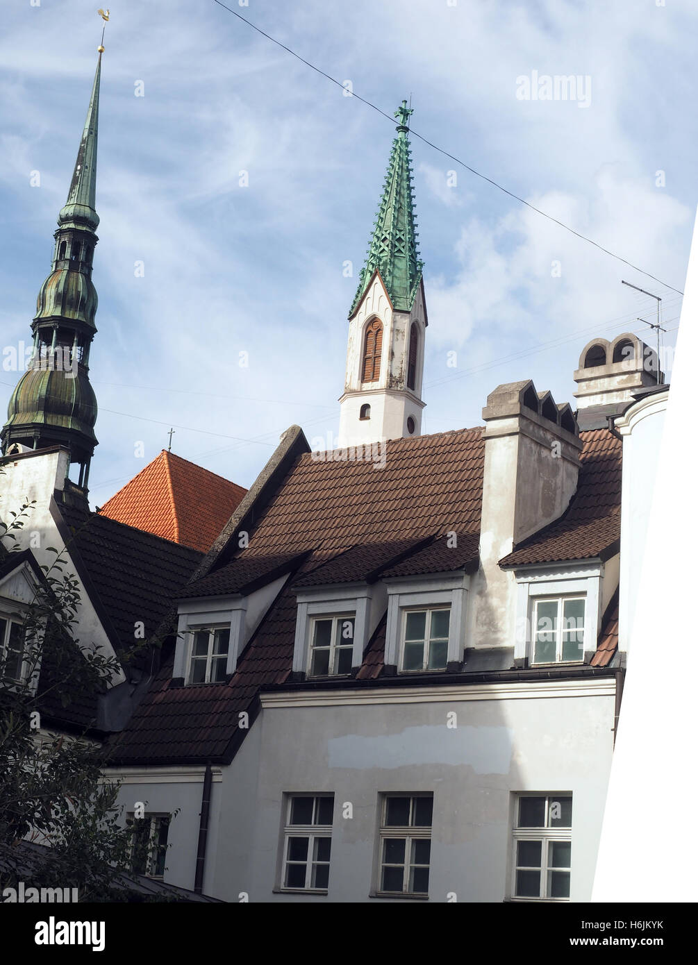 medieval buildings architecture Riga Latvia Europe Stock Photo - Alamy