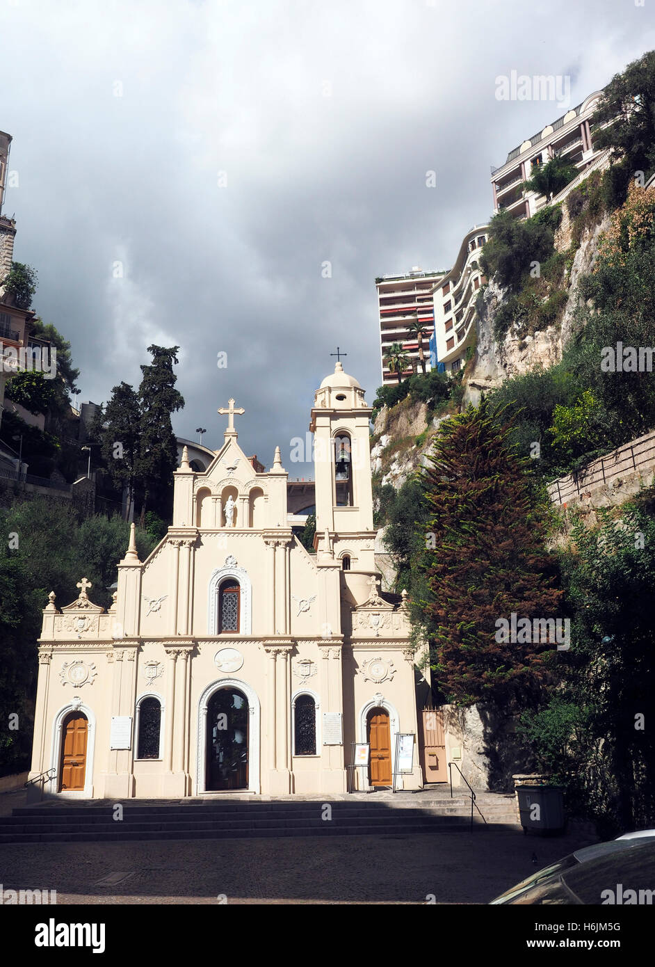 Saint Devote Church Cathedral Monte Carlo Monaco Europe Stock Photo - Alamy