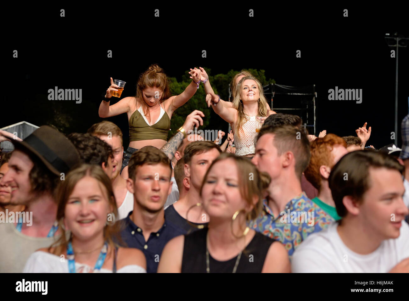 BENICASSIM, SPAIN - JUL 16: Crowd in a concert at FIB Festival on July ...