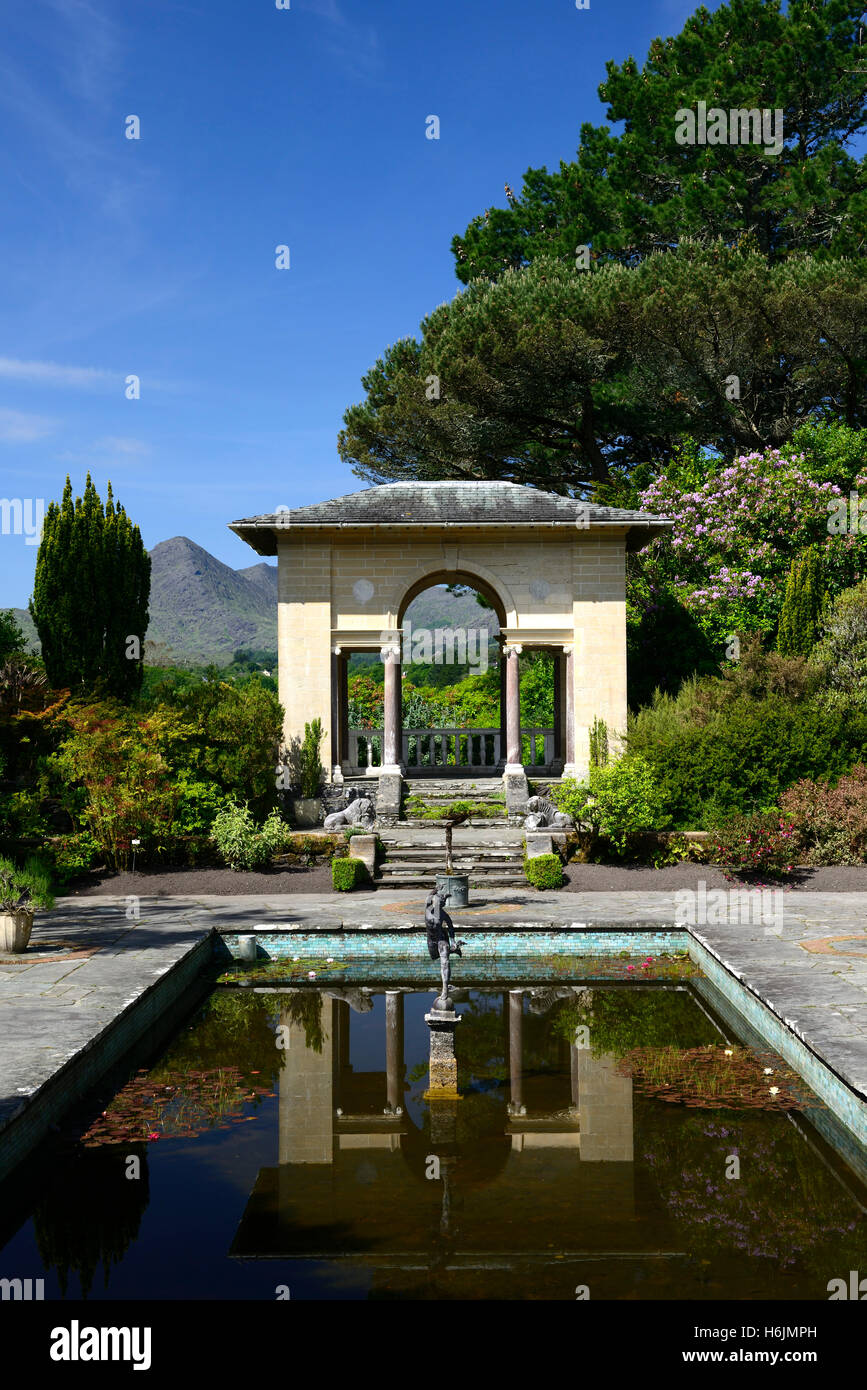 Italian gardens and pond ilnacullin hi-res stock photography and images ...