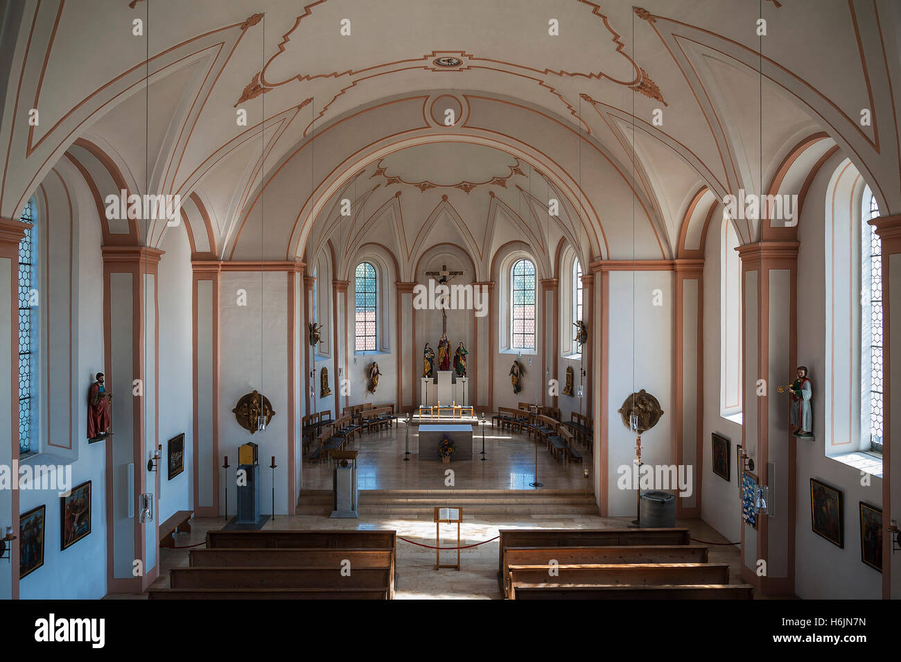 Interior and sanctuary of Parish Church of Mary's Assumption in ...
